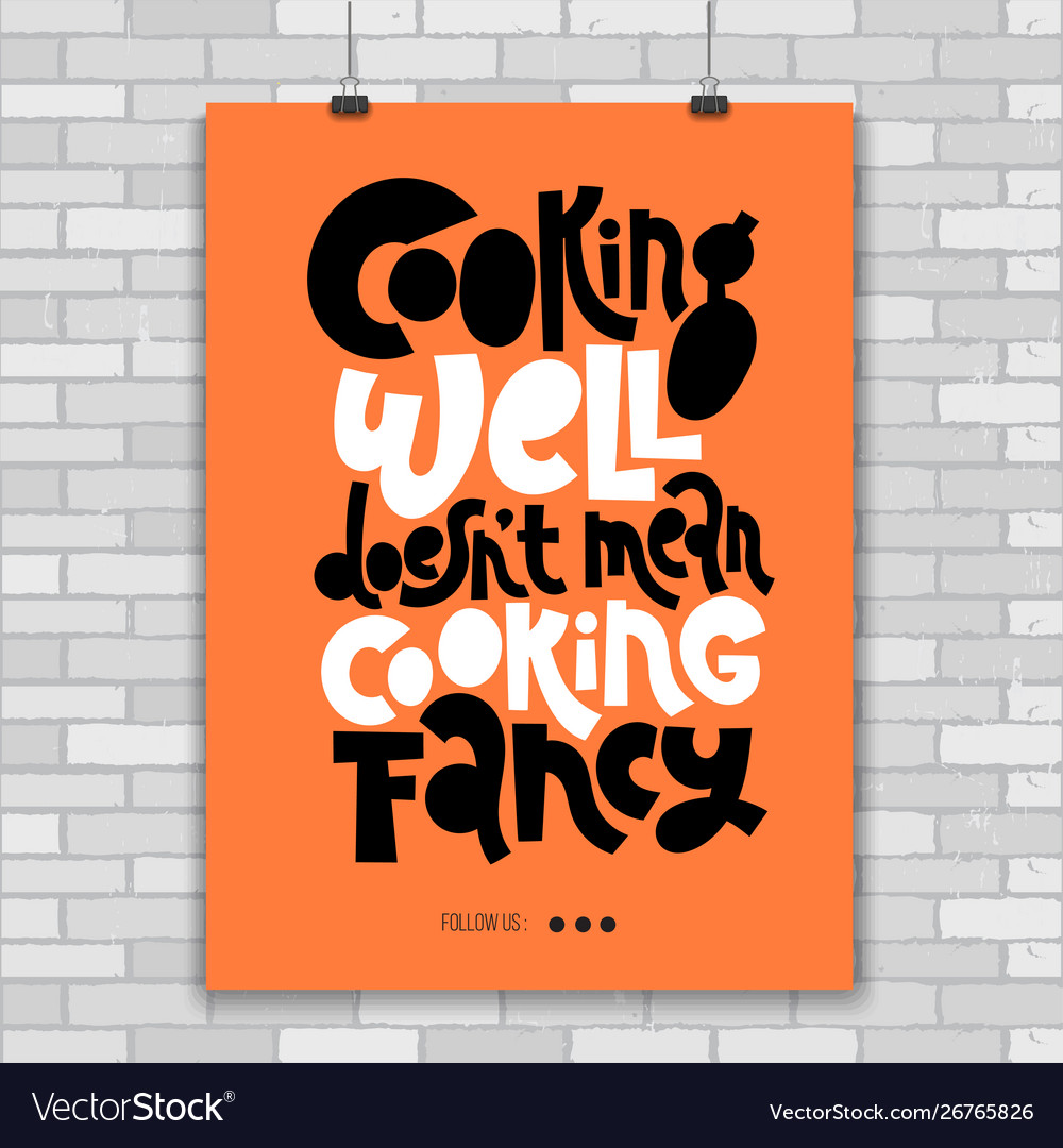 Cooking class quotes Royalty Free Vector Image