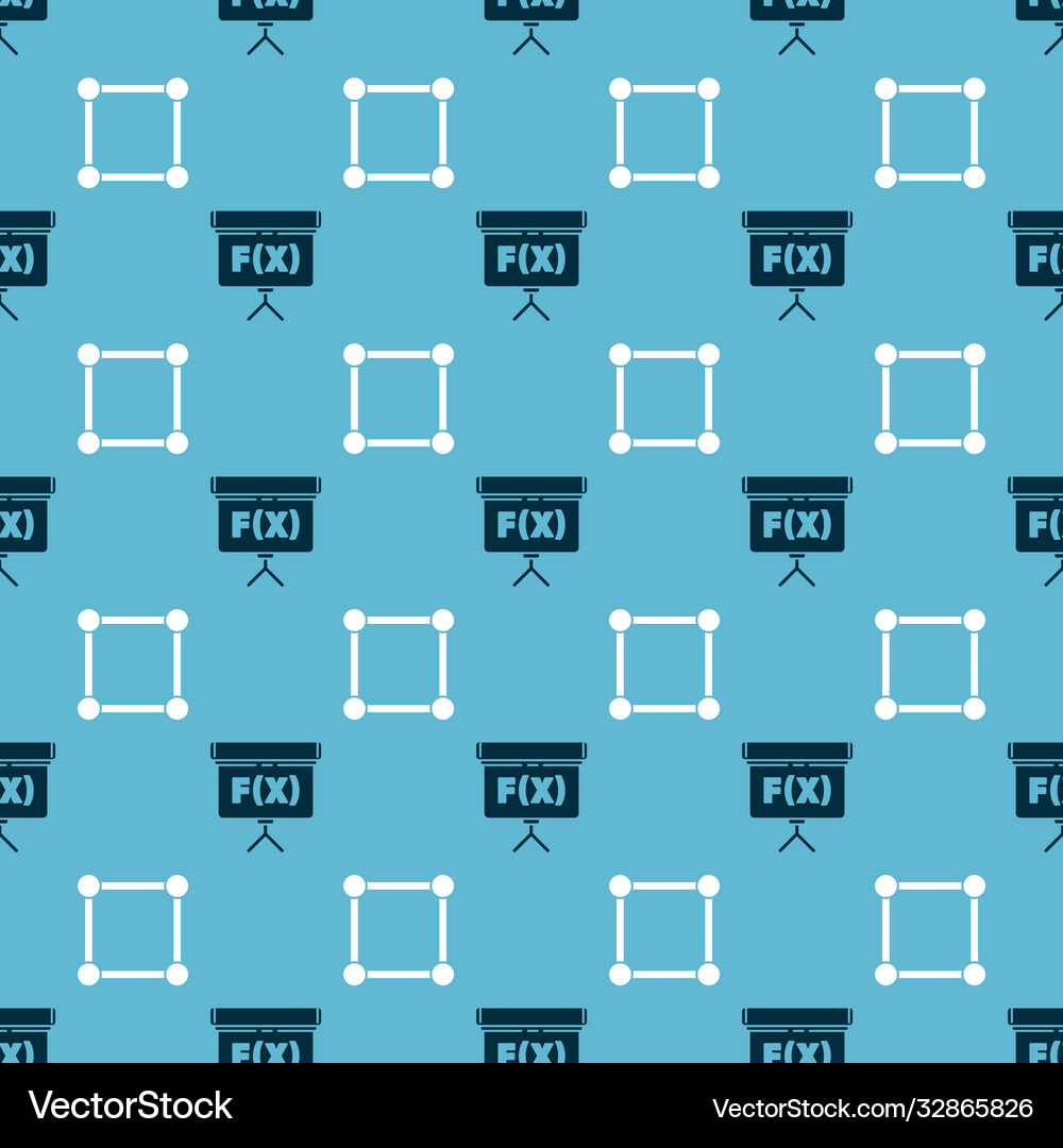 Set chalkboard and geometric figure square Vector Image