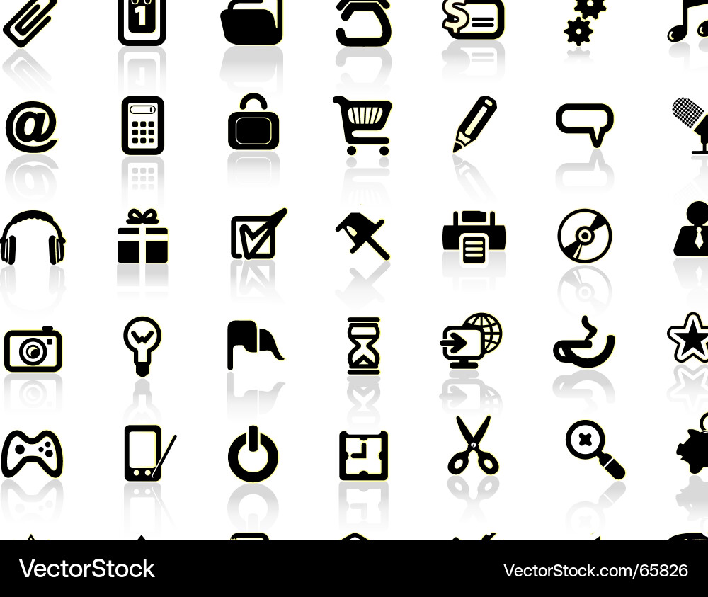Set of internet icons Royalty Free Vector Image