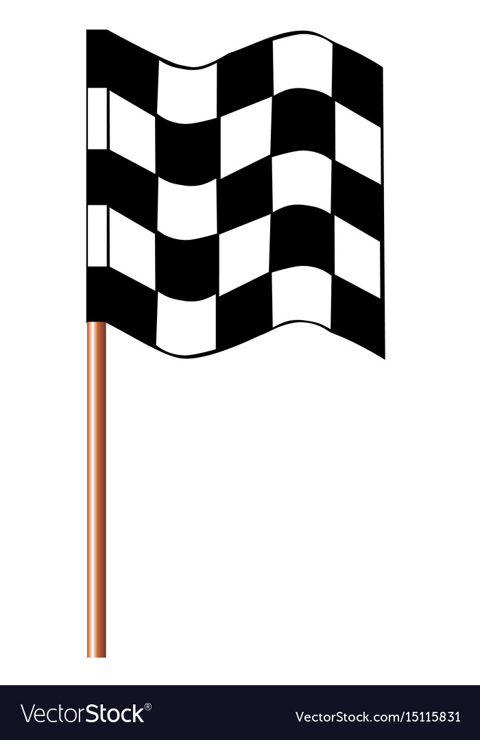 Chequered racing flag Royalty Free Vector Image