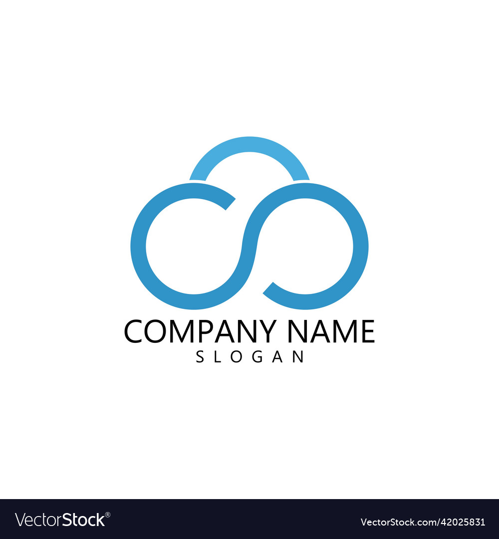 Cloud logo Royalty Free Vector Image - VectorStock