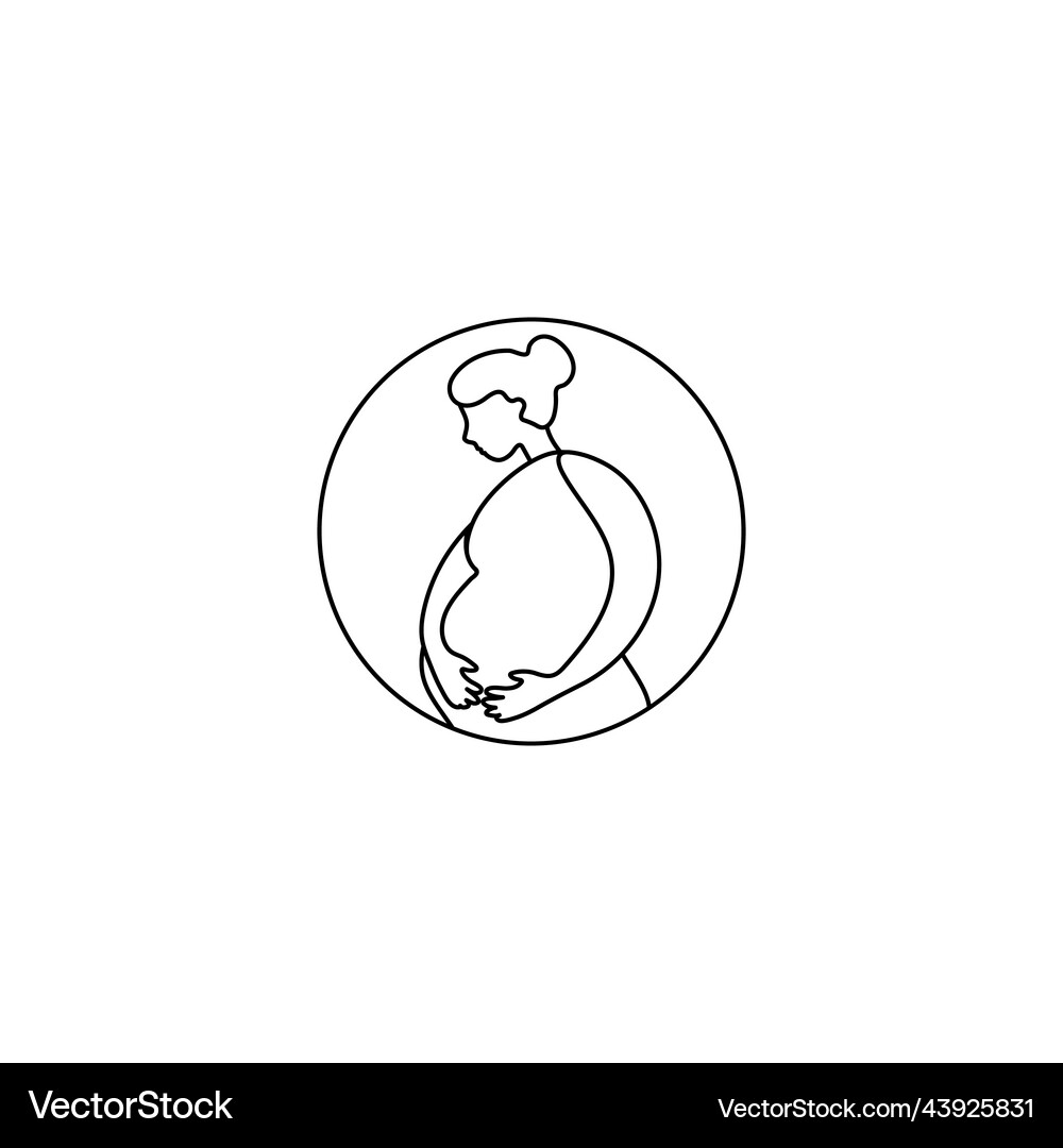 Pregnant woman Royalty Free Vector Image - VectorStock