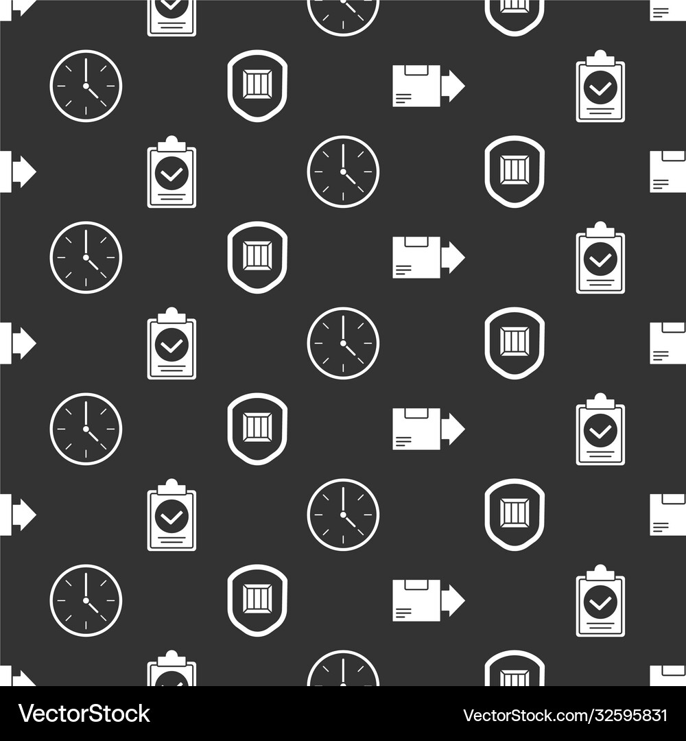 Set carton cardboard box verification delivery Vector Image