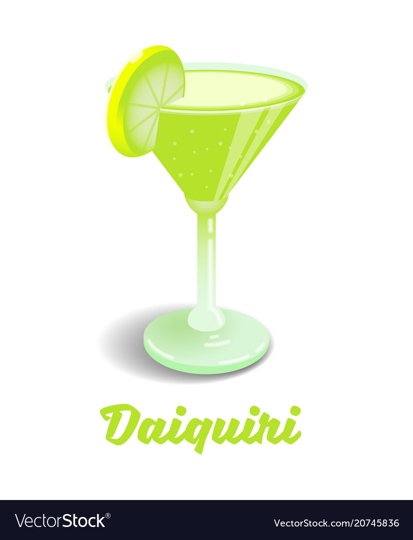 Cocktail Daiquiri Royalty Free Vector Image Vectorstock