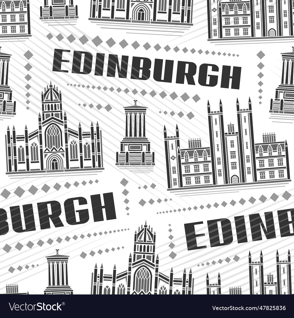 Edinburgh seamless pattern Royalty Free Vector Image