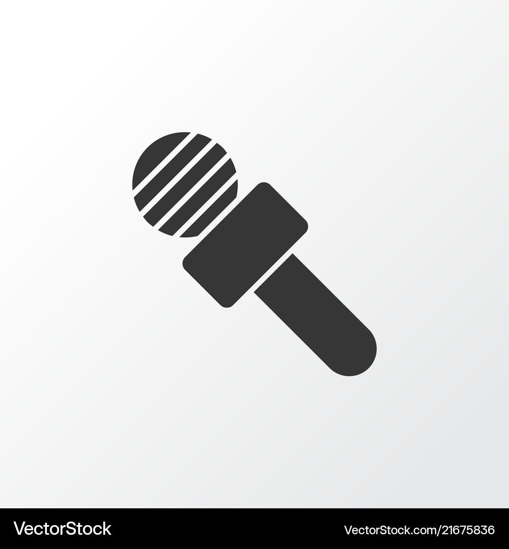 Microphone icon symbol premium quality isolated Vector Image