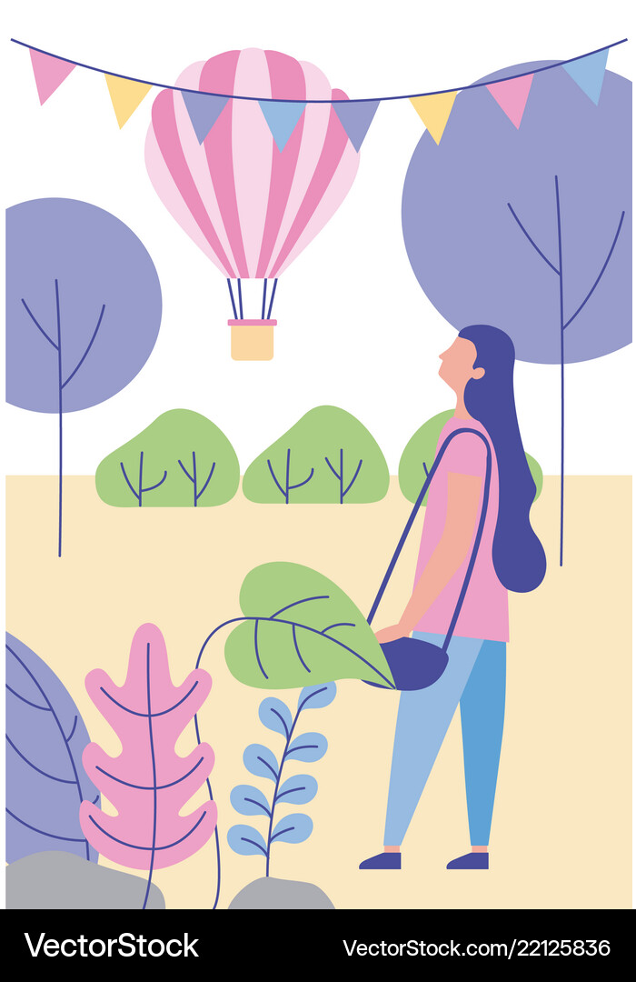 People outdoor activities Royalty Free Vector Image