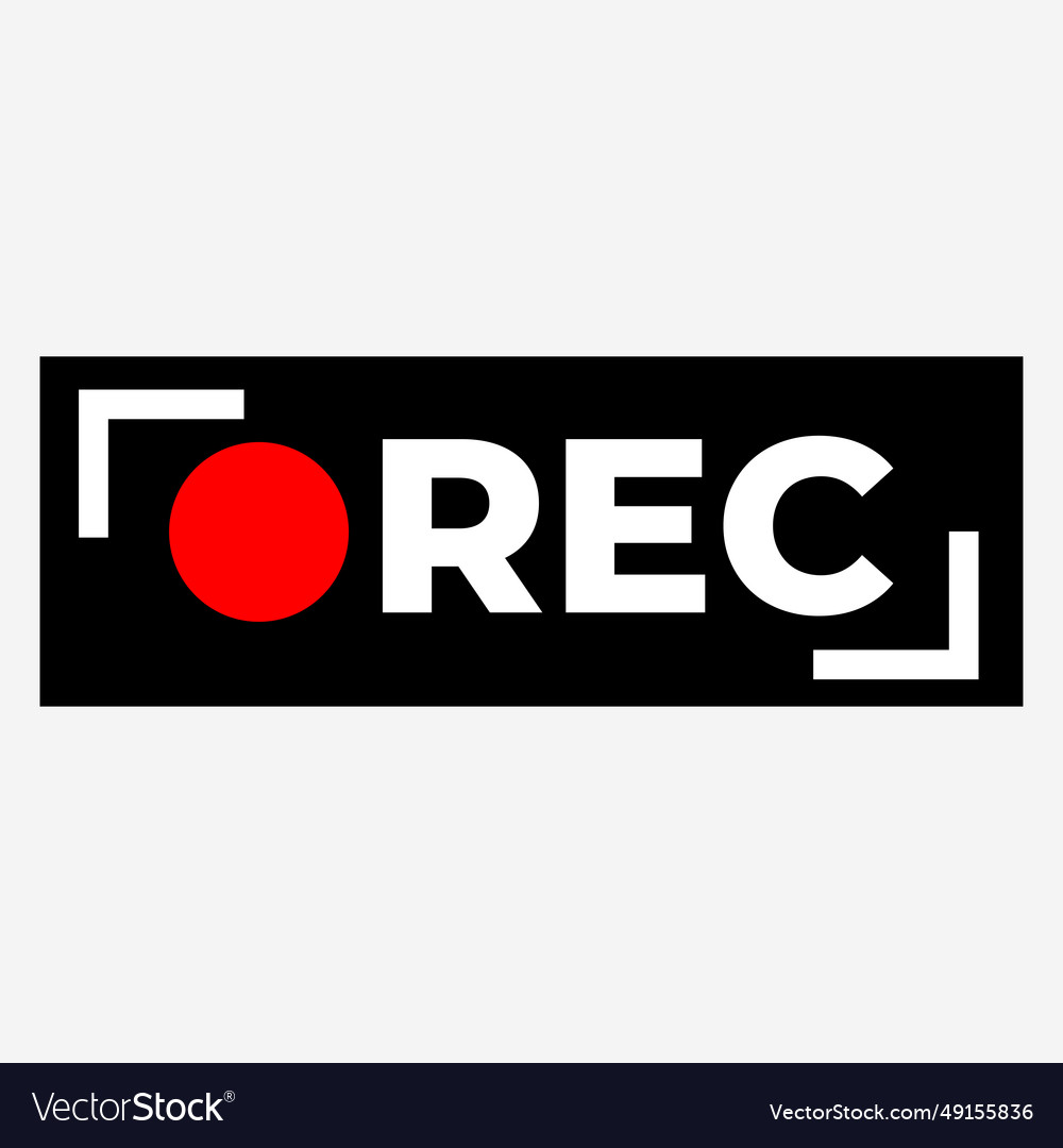 Record button icon Royalty Free Vector Image - VectorStock