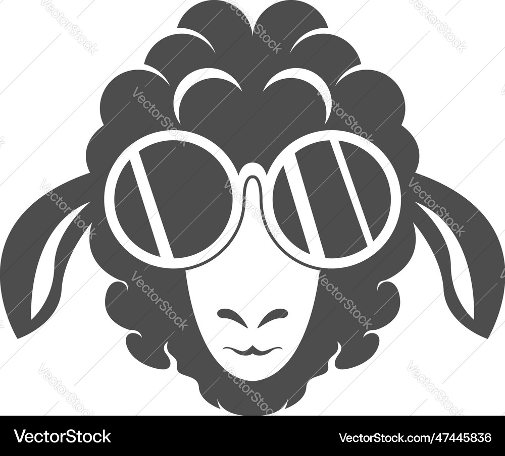 Sheep logo icon design Royalty Free Vector Image