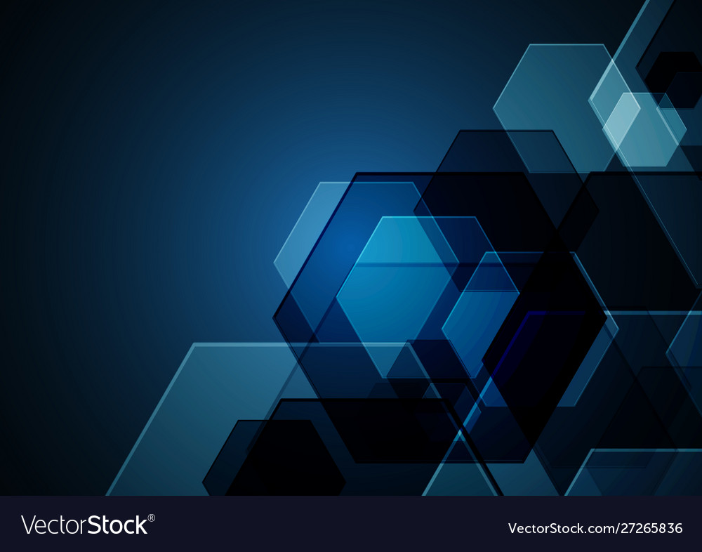 Technology abstract hexagonal background Vector Image