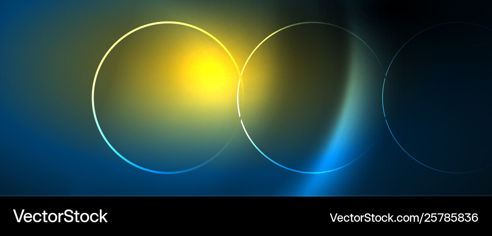 Trendy neon blue abstract design with waves Vector Image