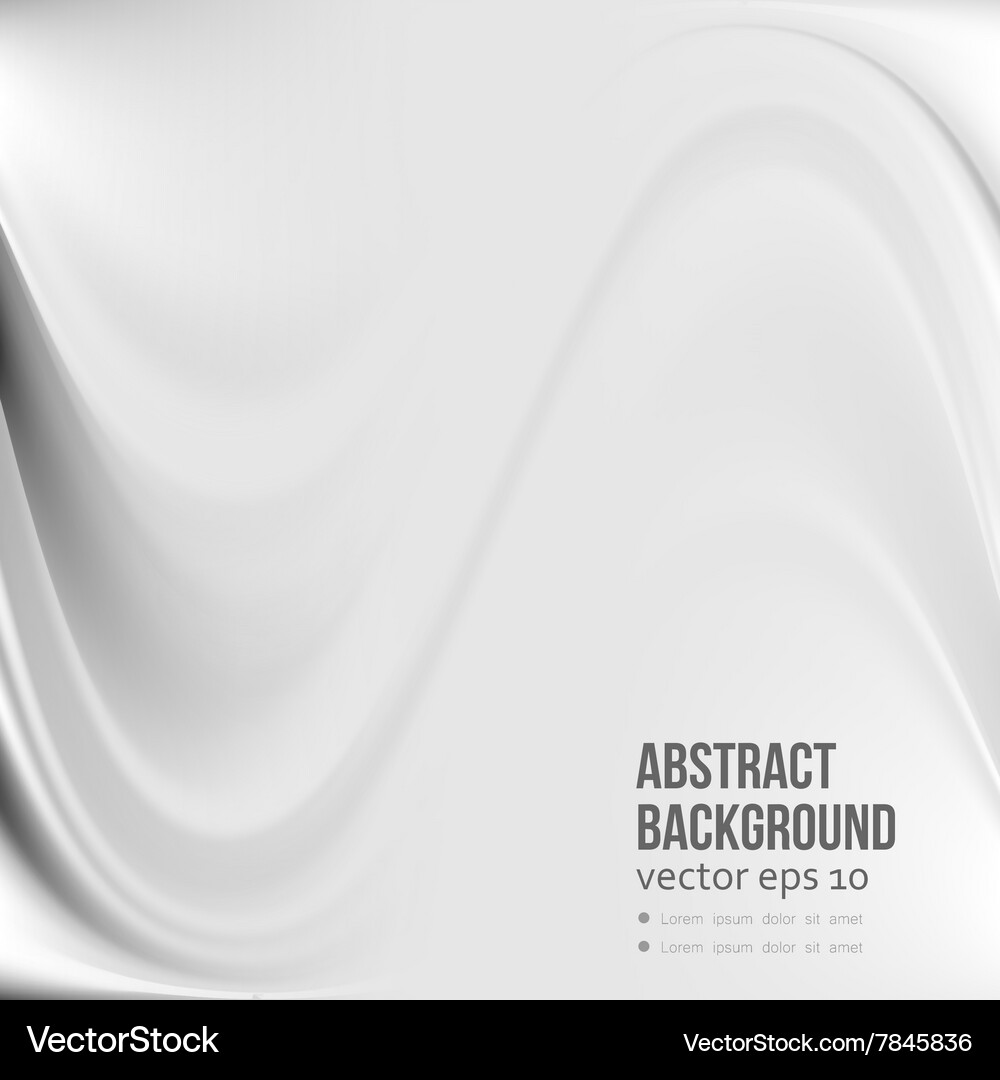 White of wavy banner Royalty Free Vector Image