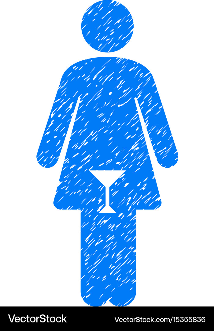 Woman grunge icon Royalty Free Vector Image - VectorStock