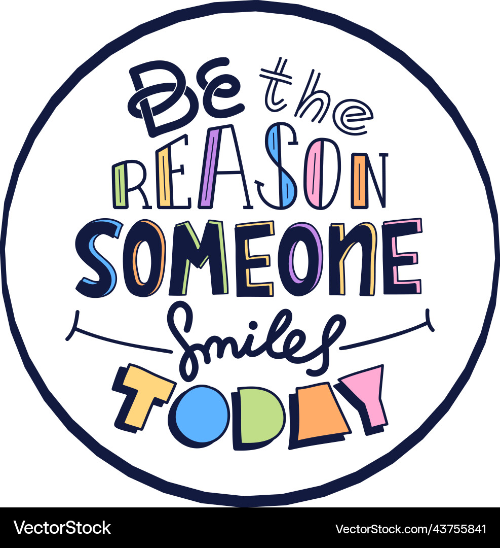 Doodle design of image with message be the reason Vector Image