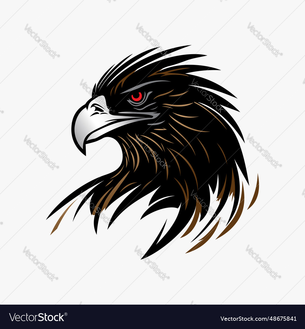 Eagle head mascot logo template Royalty Free Vector Image Eagle head mascot logo template Royalty Free Vector Image