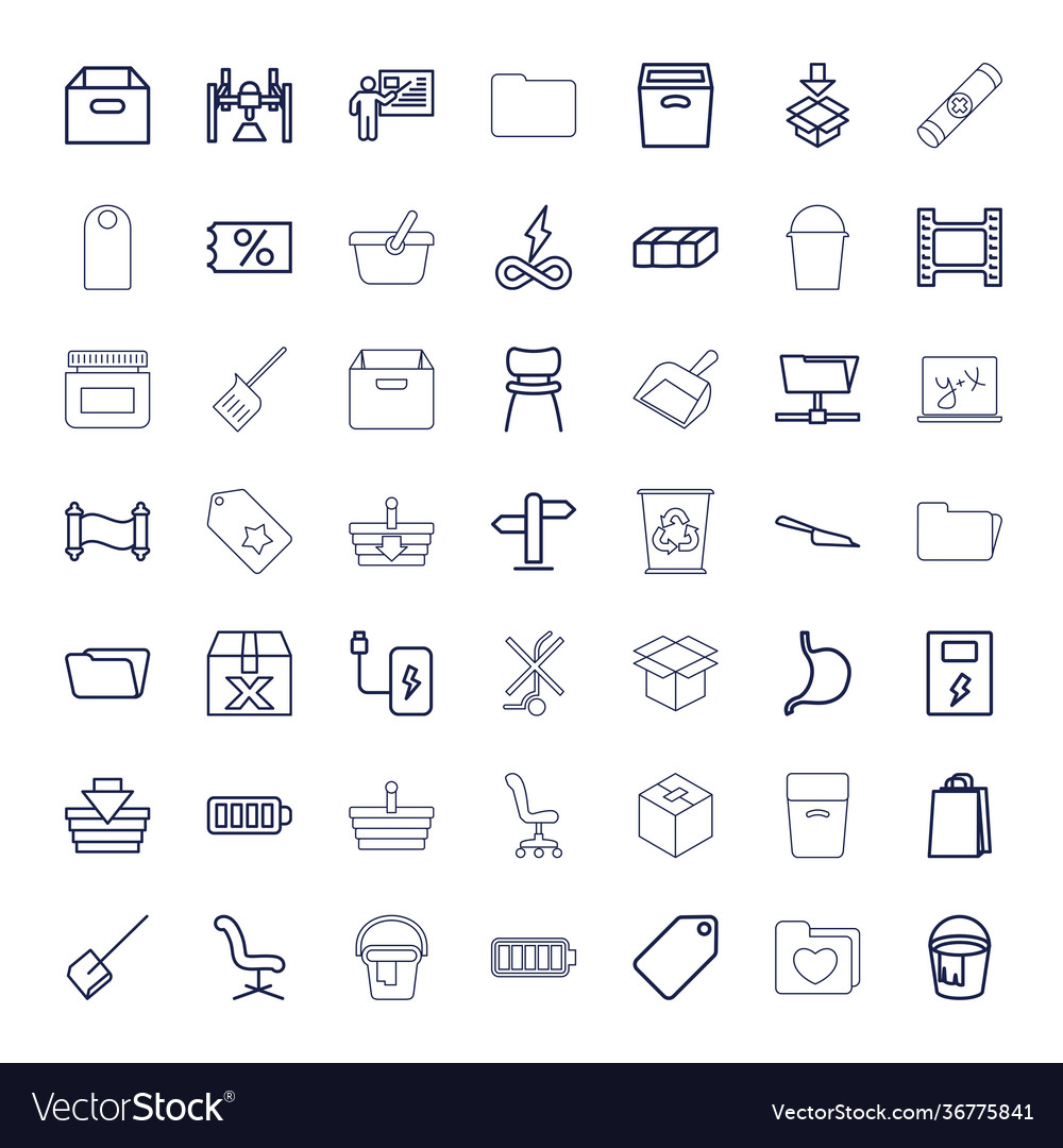 Empty icons Royalty Free Vector Image - VectorStock