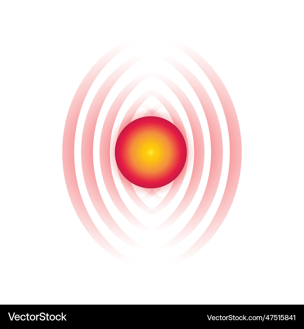 Pain symbol isolated on white background Vector Image