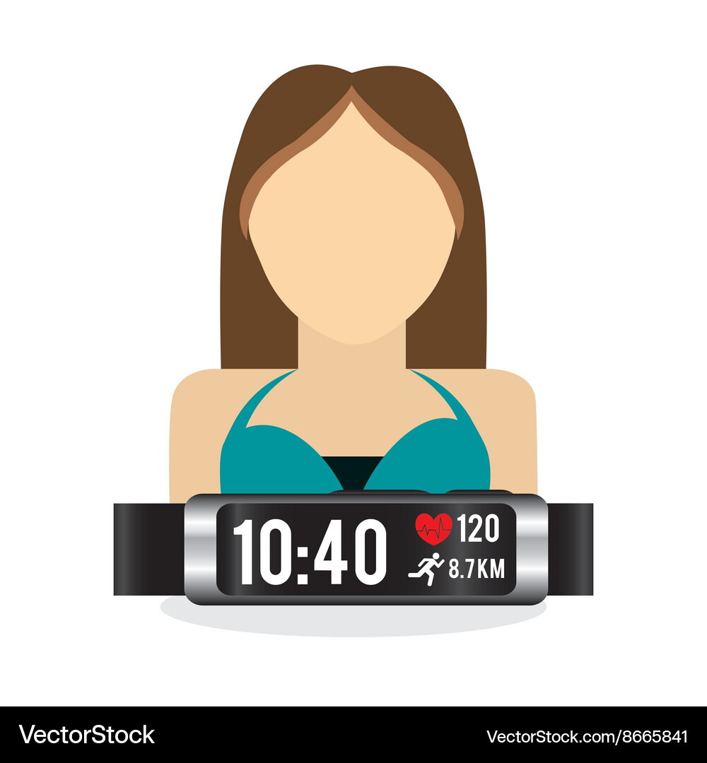 Wearable technology design social media icon Vector Image