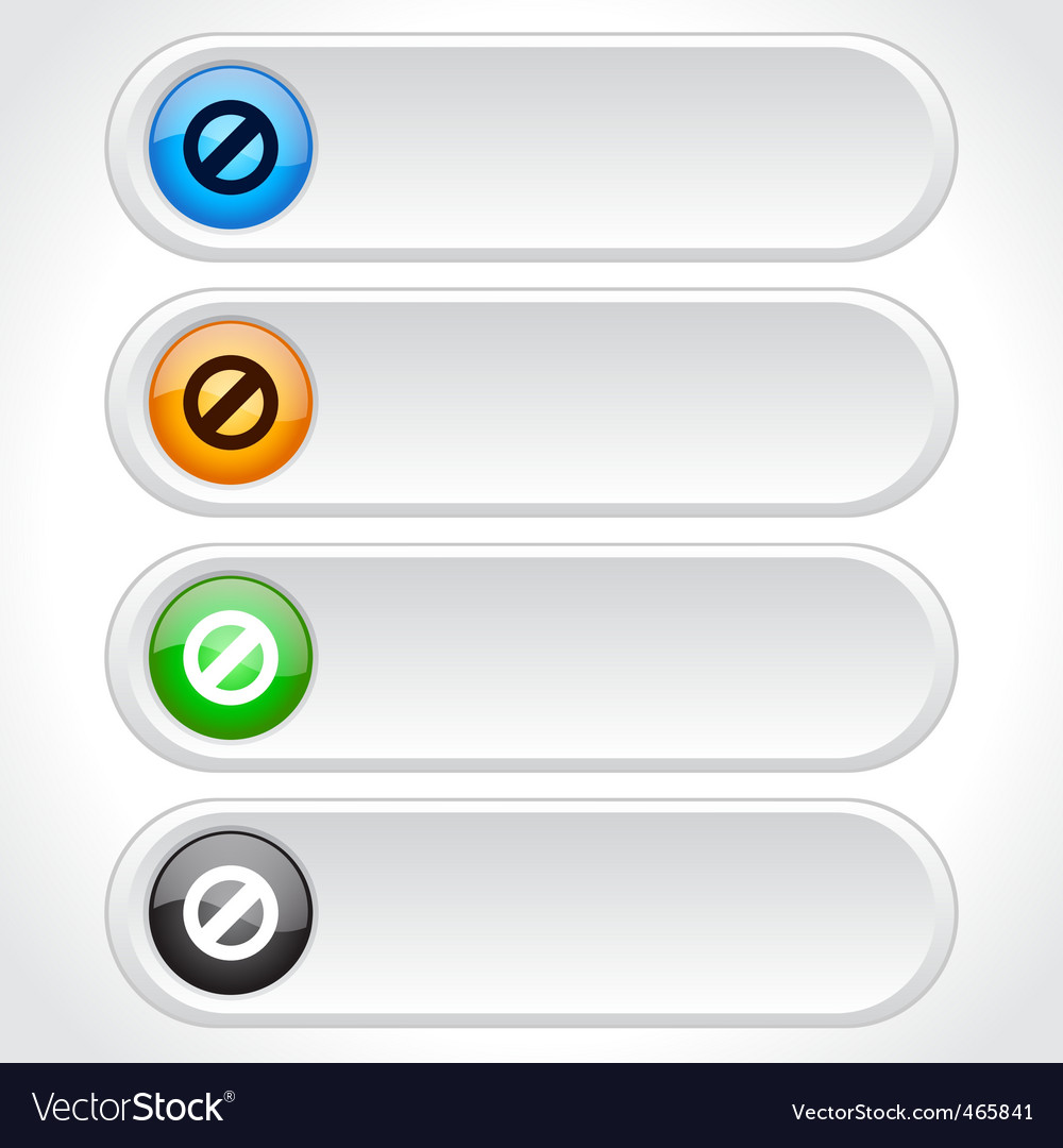 Web page buttons Royalty Free Vector Image - VectorStock