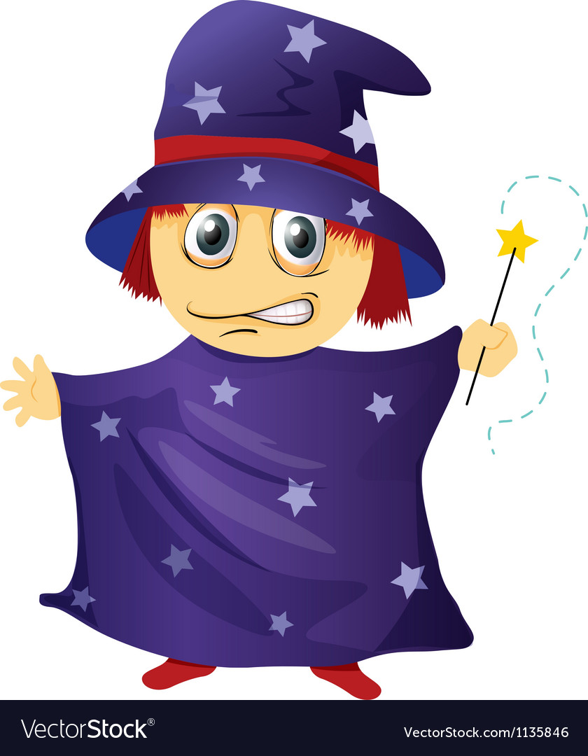 A wizard Royalty Free Vector Image - VectorStock
