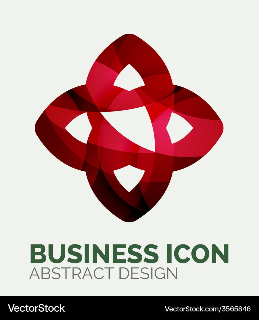 Abstract business logo Royalty Free Vector Image