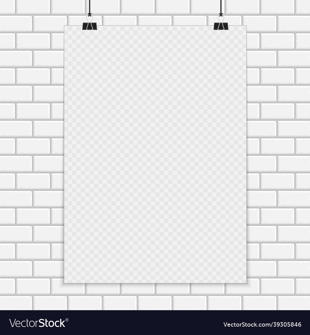 Rectangular black paper mockup Royalty Free Vector Image