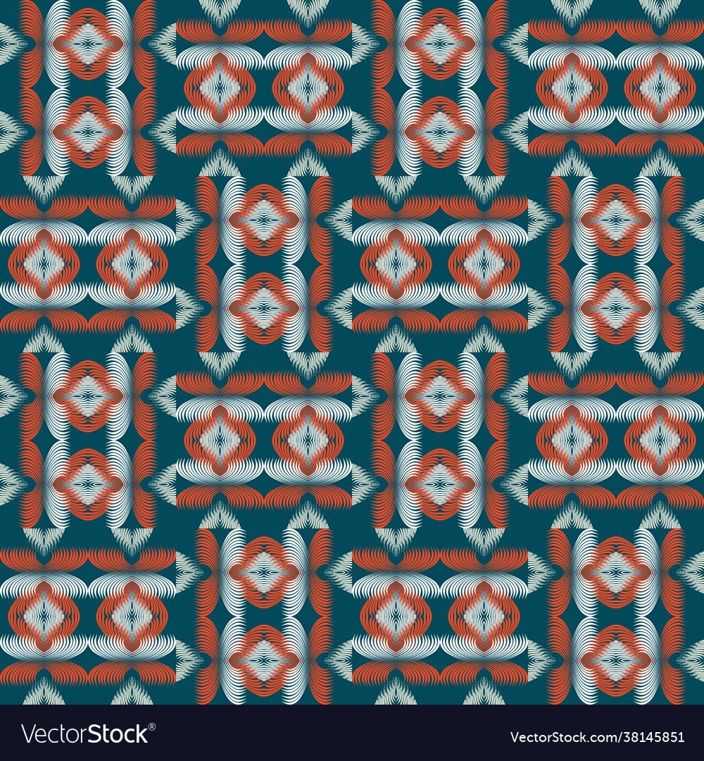 Bright abstract geometric seamless pattern Vector Image