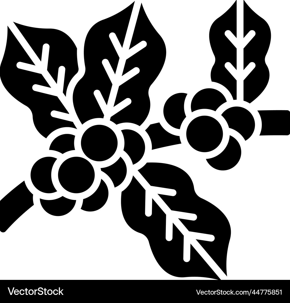 Coffee branch icon shop related Royalty Free Vector Image