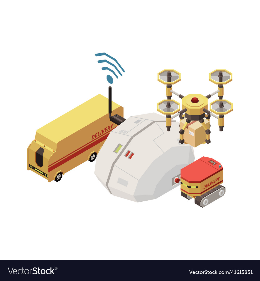 Isometric artificial intelligence concept Vector Image Isometric artificial intelligence concept Vector Image