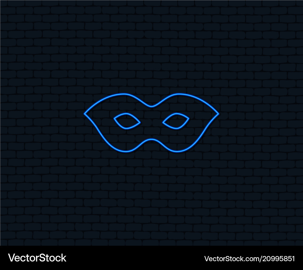 Mask sign icon anonymous spy access symbol Vector Image