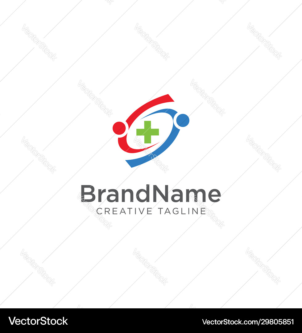 Medical group logo icon design Royalty Free Vector Image