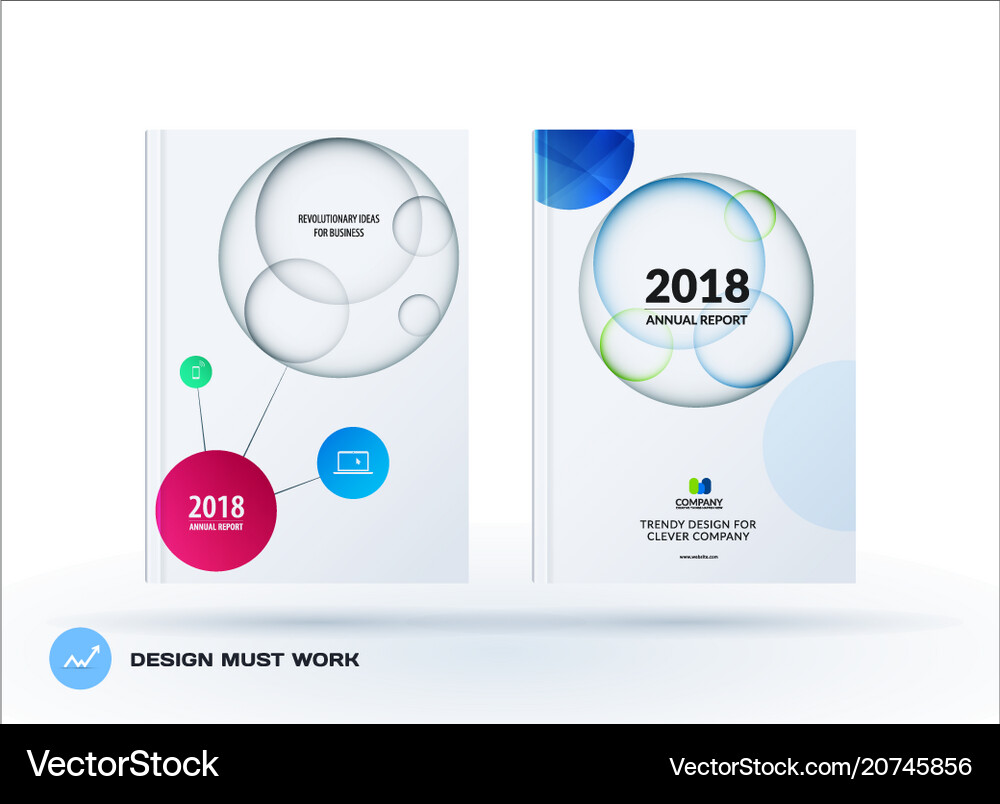 Brochure design paper-cut template colourful Vector Image