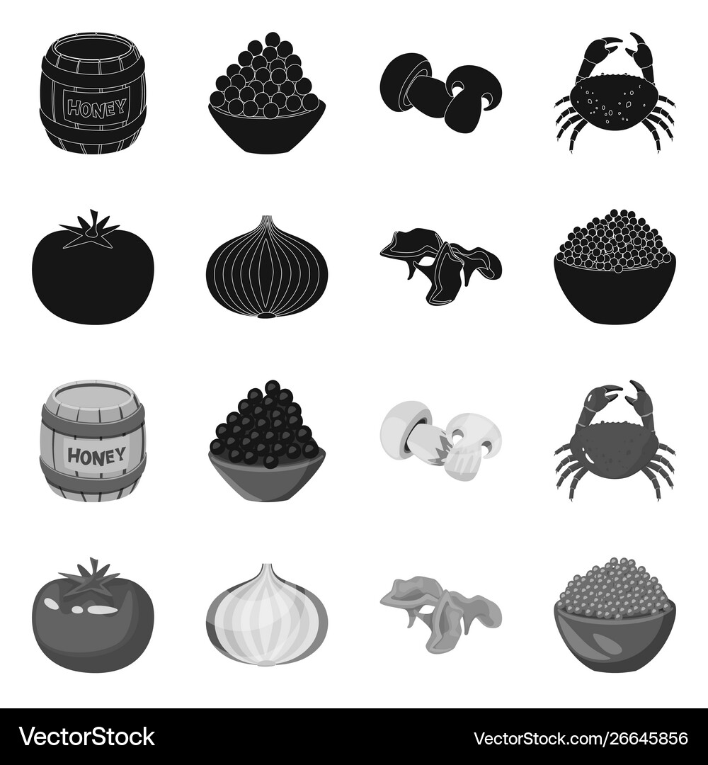 Design taste and product logo set Royalty Free Vector Image