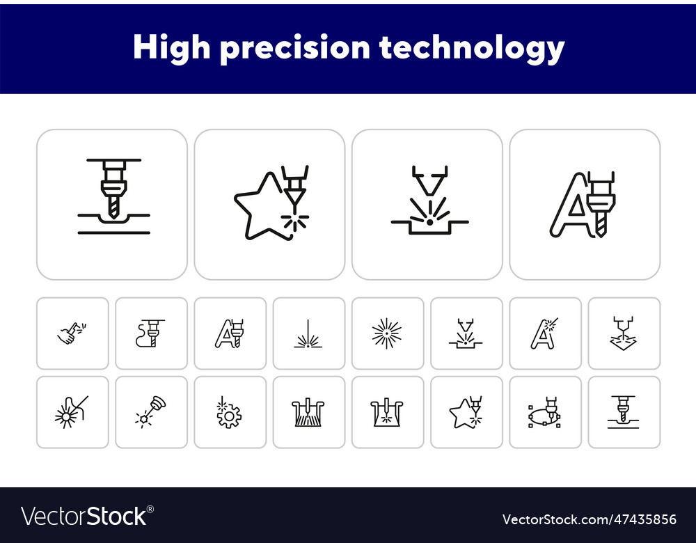 High precision technology Royalty Free Vector Image