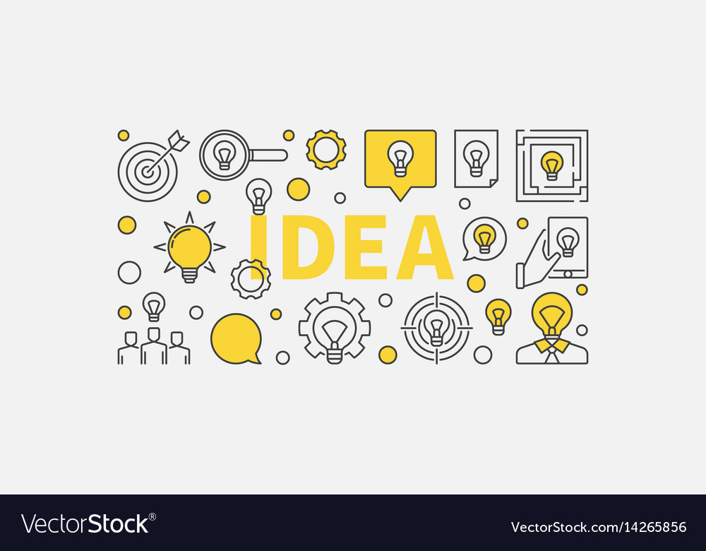 Idea concept Royalty Free Vector Image - VectorStock