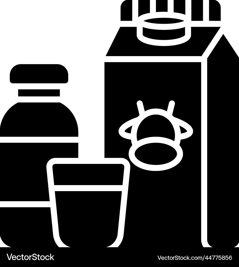 Milk icon coffee shop related Royalty Free Vector Image