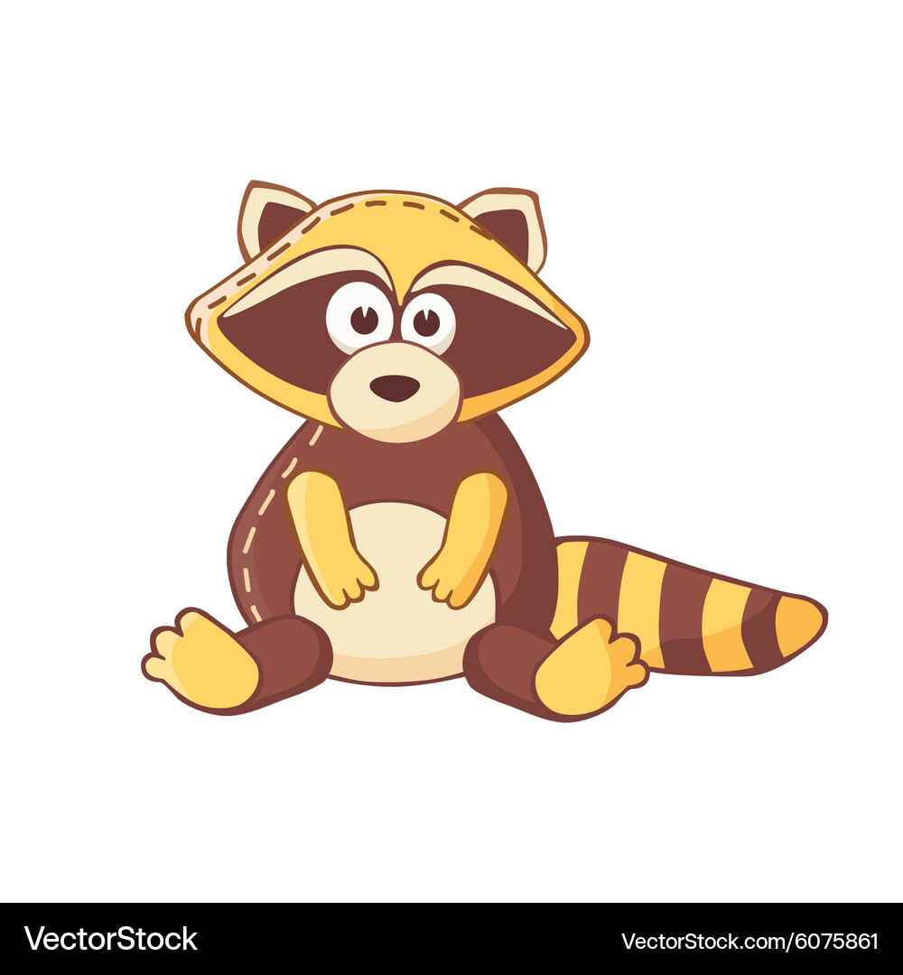 Cartoon raccoon Royalty Free Vector Image - VectorStock