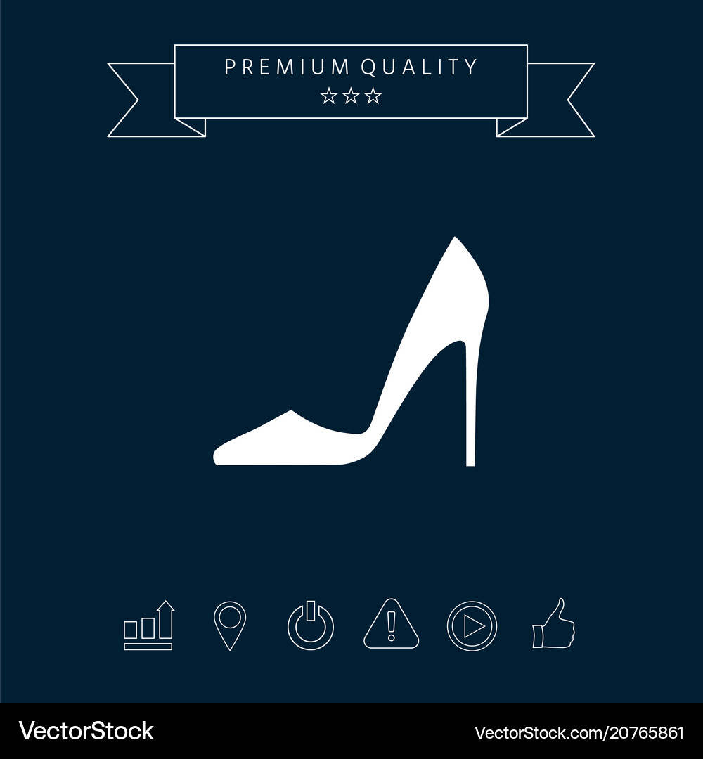 Elegant women shoe Royalty Free Vector Image - VectorStock