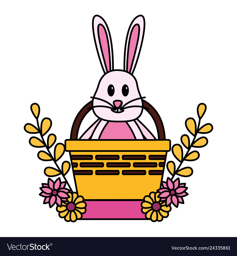 Happy easter rabbit Royalty Free Vector Image - VectorStock