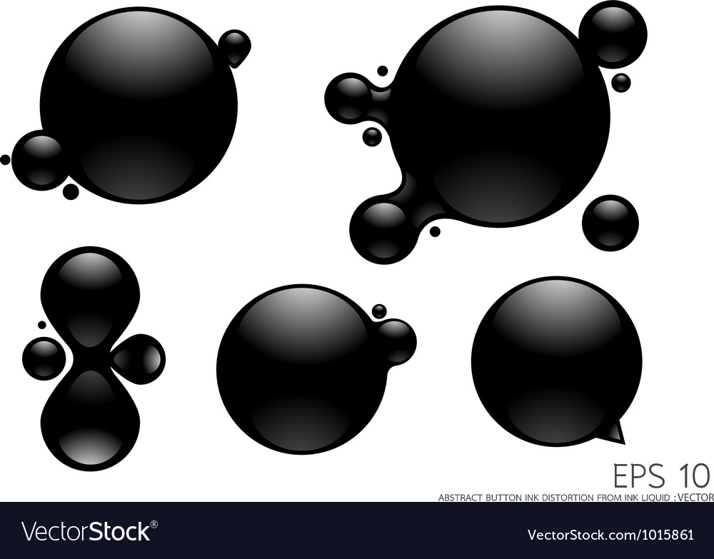 Ink button Royalty Free Vector Image - VectorStock