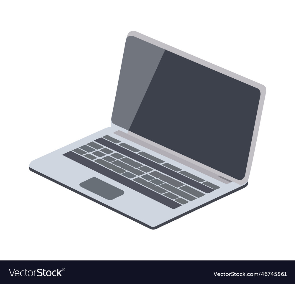 Laptop computer technology wireless Royalty Free Vector