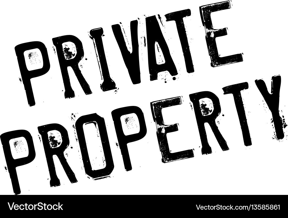 Private property rubber stamp Royalty Free Vector Image