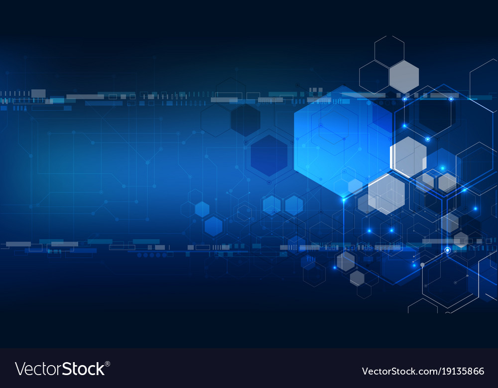Abstract Background Technology Communication Data Vector Image