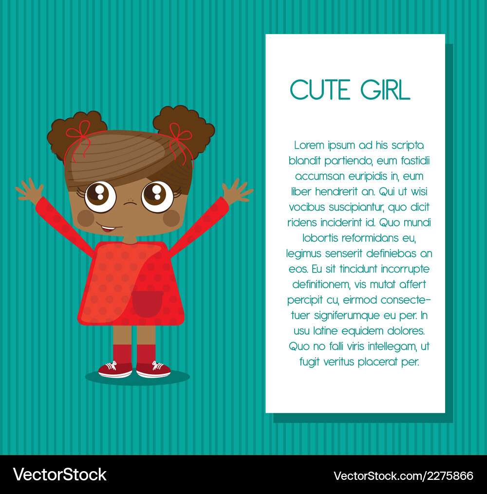 Cartoon style children Royalty Free Vector Image