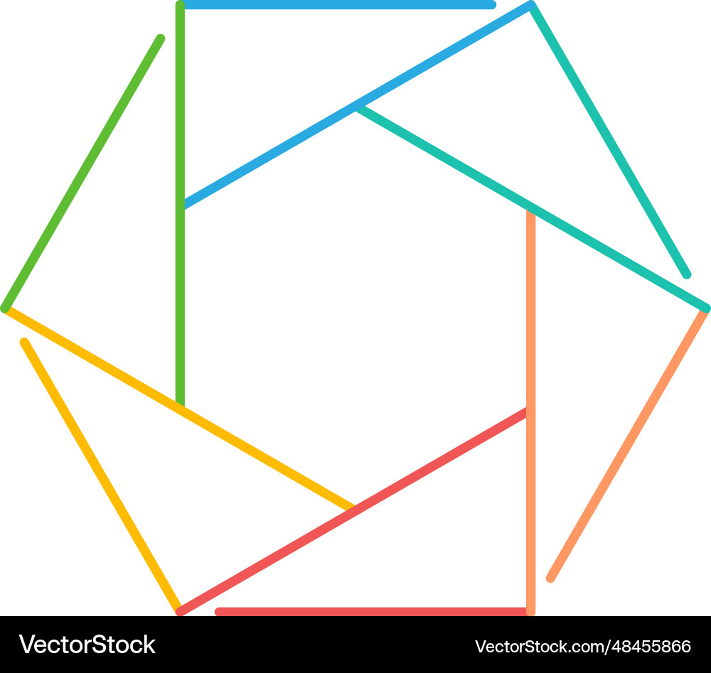 Color line frame template business infographic Vector Image