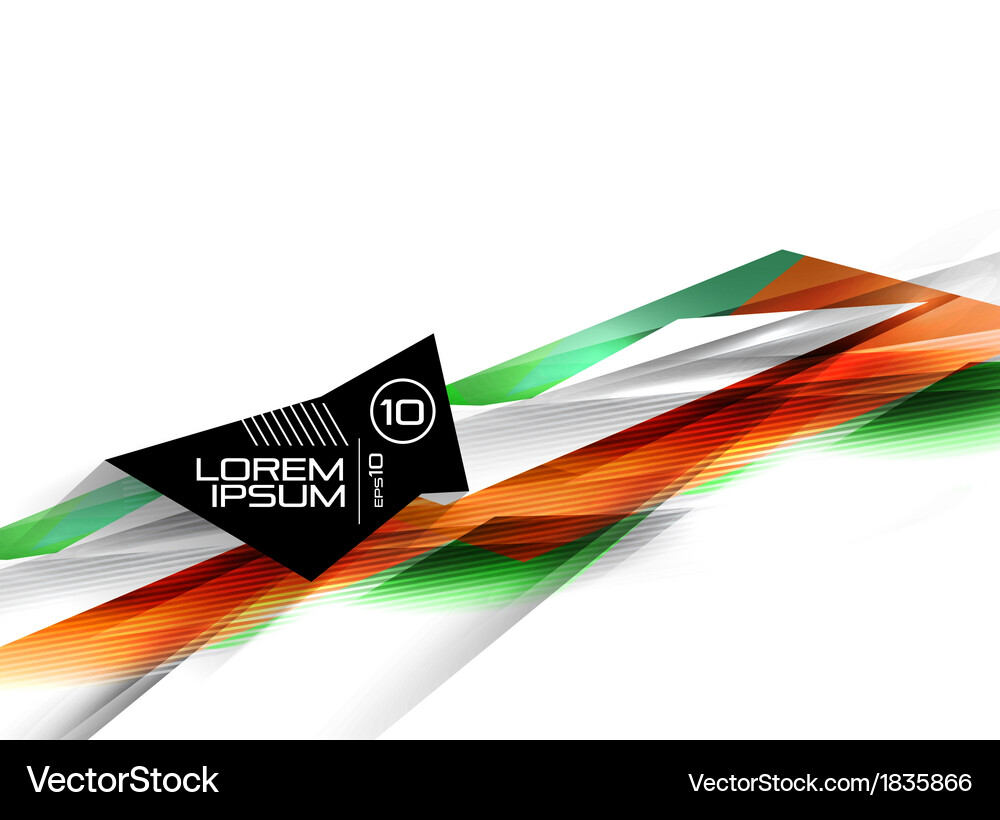 Hi-tech colorful futuristic lines Royalty Free Vector Image