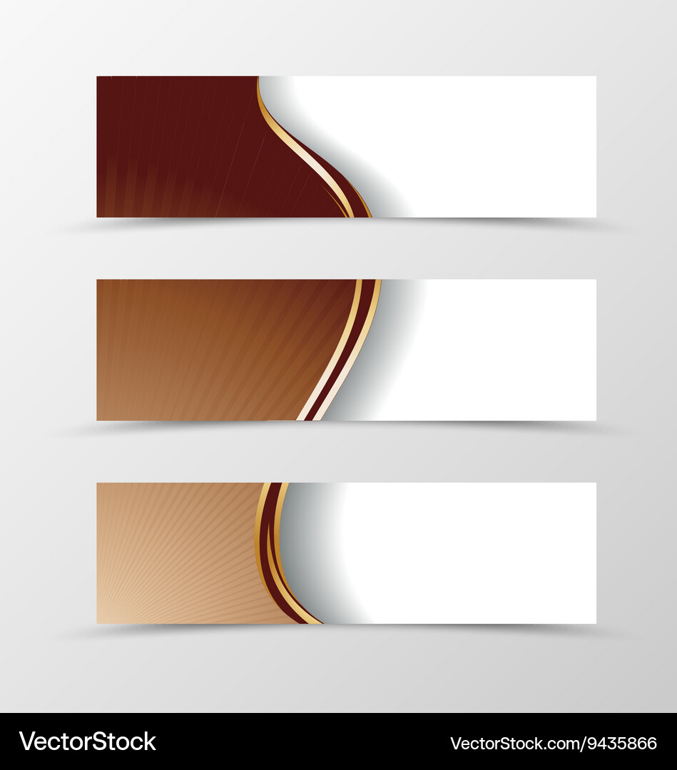 Set of banner design Royalty Free Vector Image