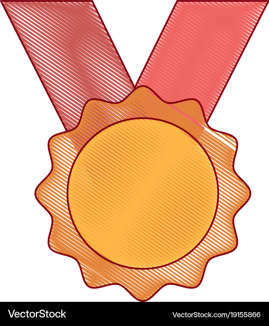 Winner medal isolated icon Royalty Free Vector Image