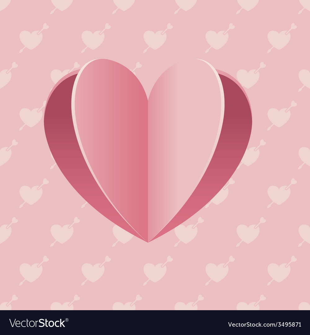 Heart shape background Royalty Free Vector Image