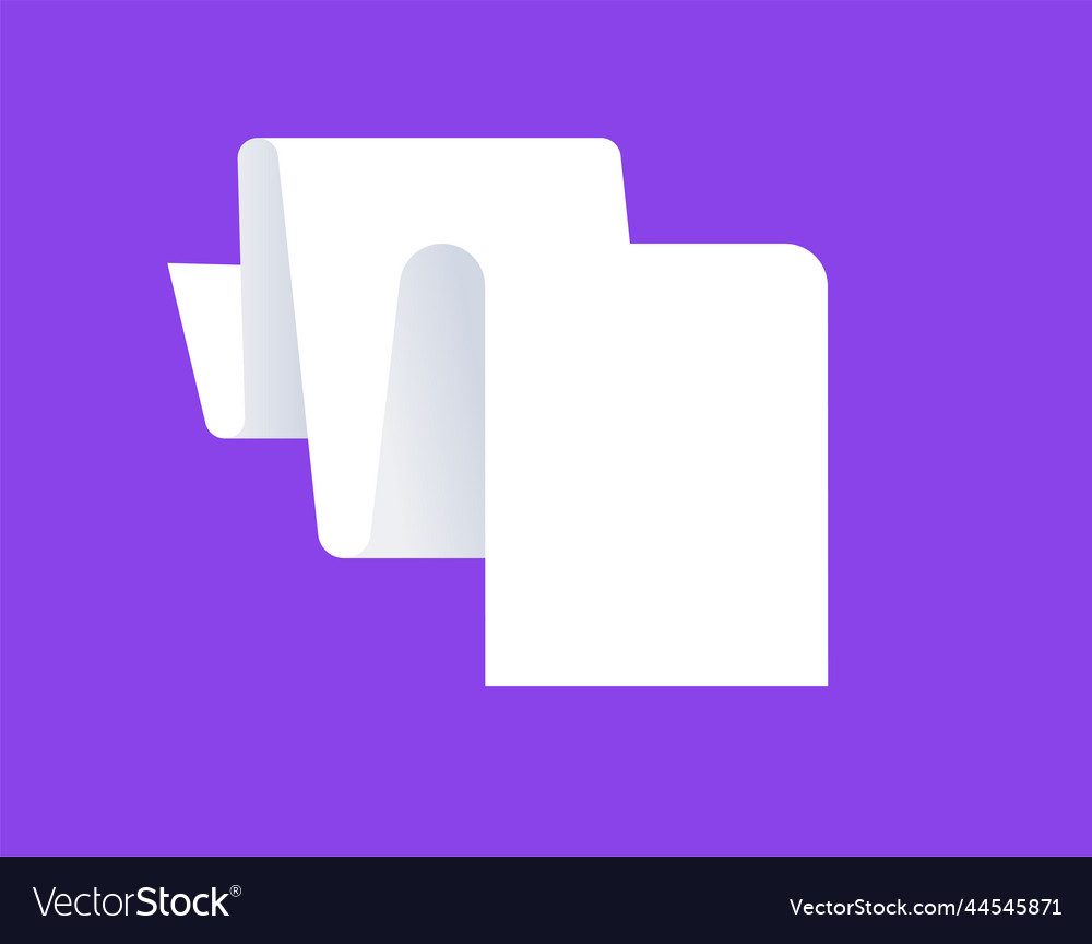 Long paper document Royalty Free Vector Image - VectorStock